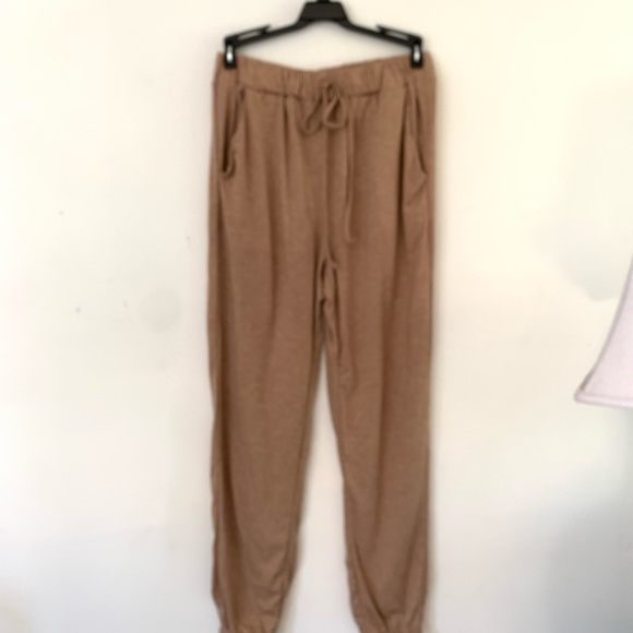 SHEIN | Pants & Jumpsuits | Shein S Tan Joggers New No Tag | Poshmark